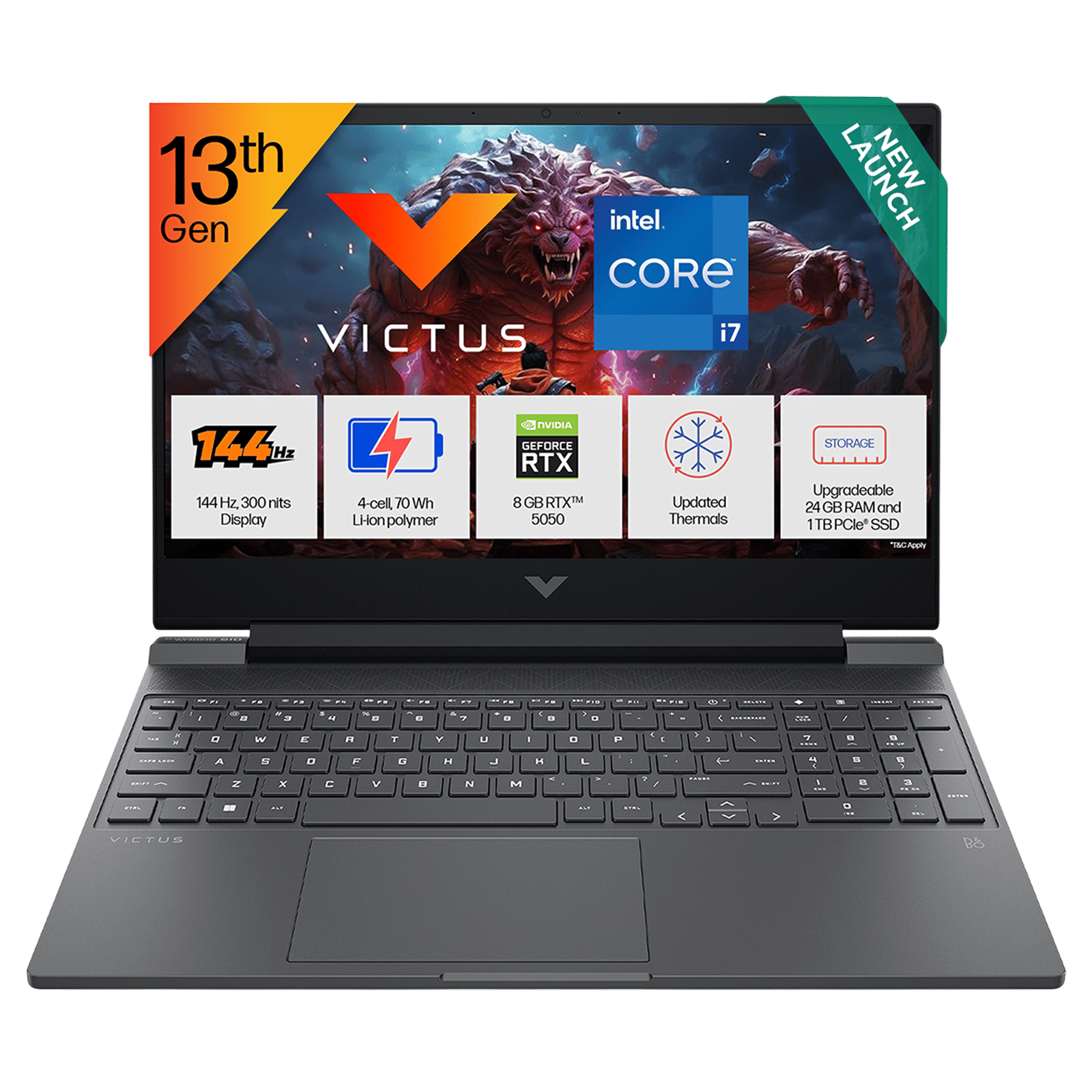 Buy HP Victus 15-fa2309TX Intel Core i7 13th Gen Gaming Laptop (24GB, 1TB SSD, Windows 11 Home ...